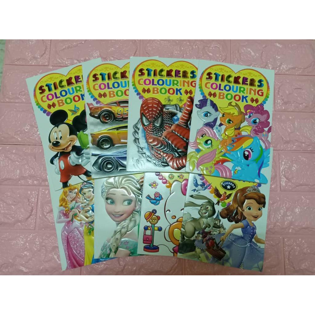 A5 3D STICKER COLOURING BOOK | Shopee Philippines