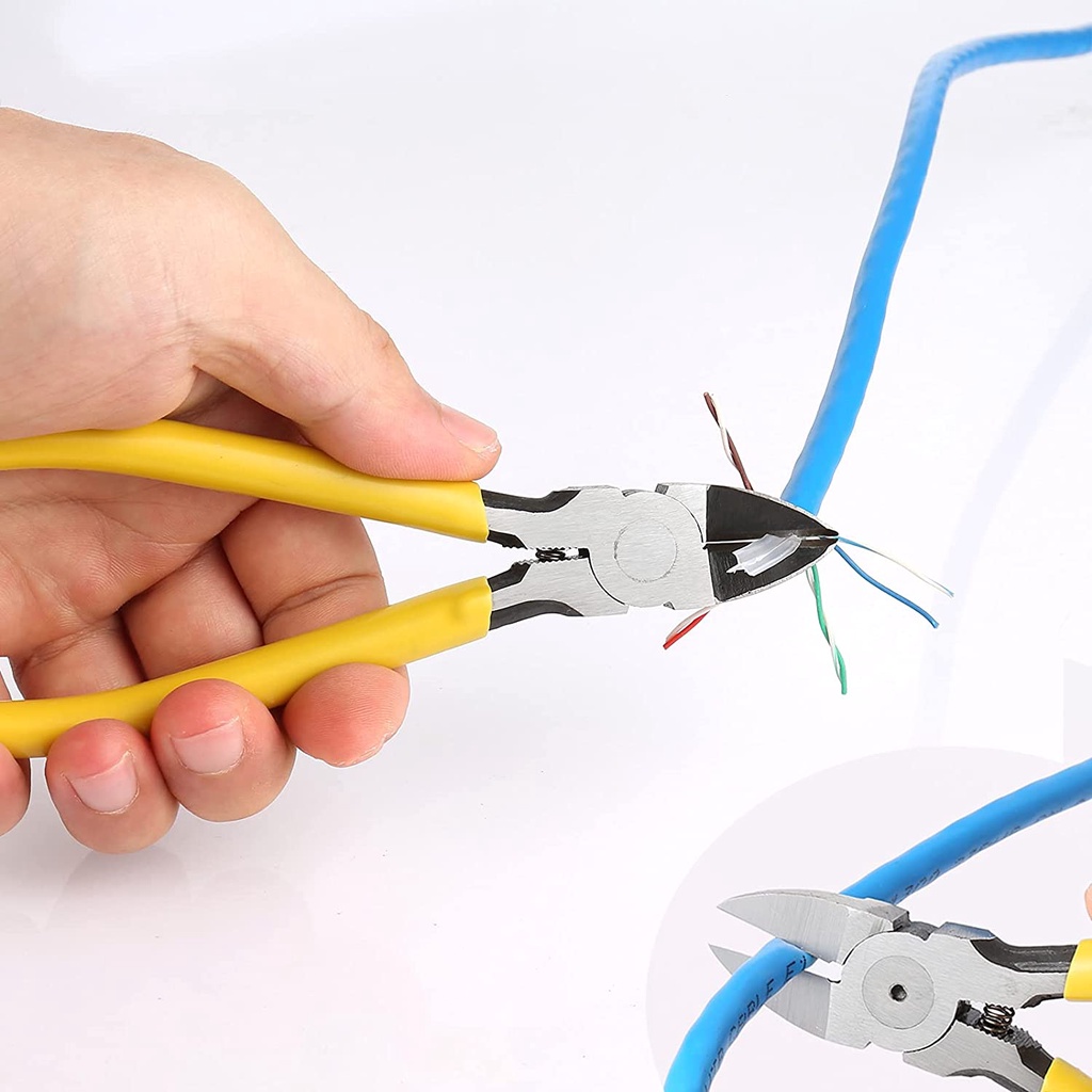 ZoeRax Cat6 Cat5 Cat5e 8P8C RJ45 Crimp Tool Pass Through Crimper Cutter ...