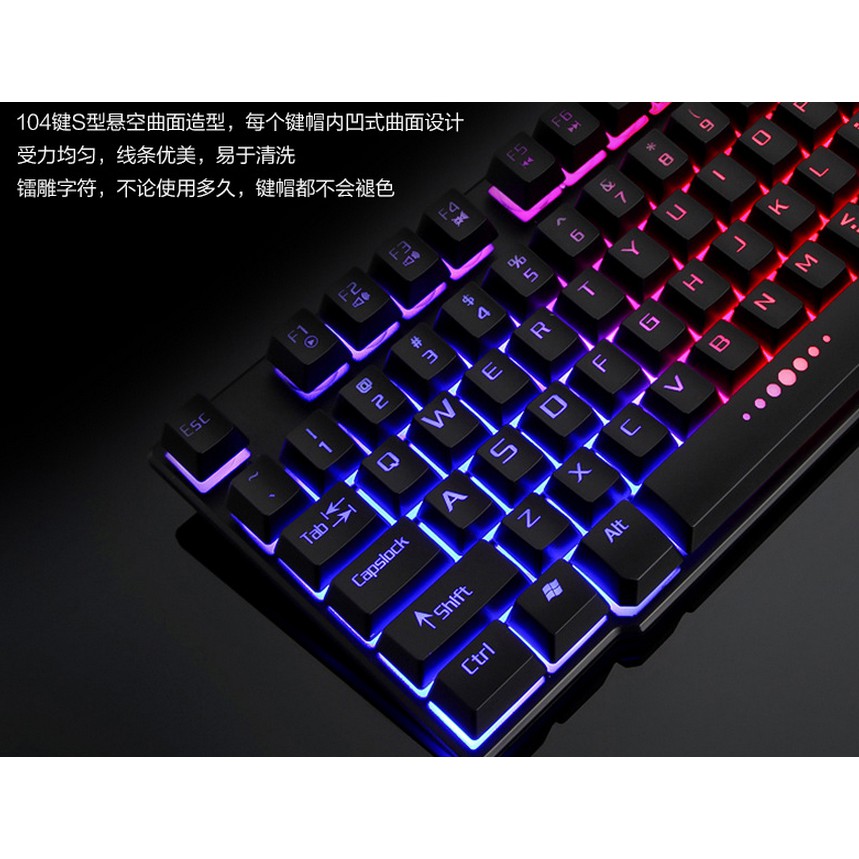 Rgb LED BLACK GAMING KEYBOARD/RGB GAMING KEYBOARD | Shopee Philippines