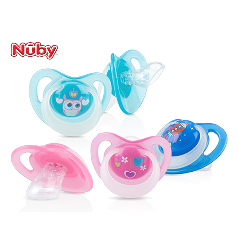 Nuby 6-12m Orthodontic Glow In The Dark Pacifier with Cap | Shopee Philippines