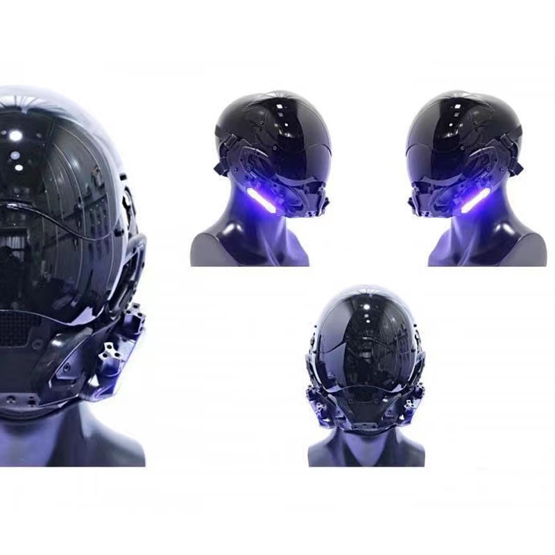 Black Cyberpunk Mask Creative Personality Science Fiction Music ...
