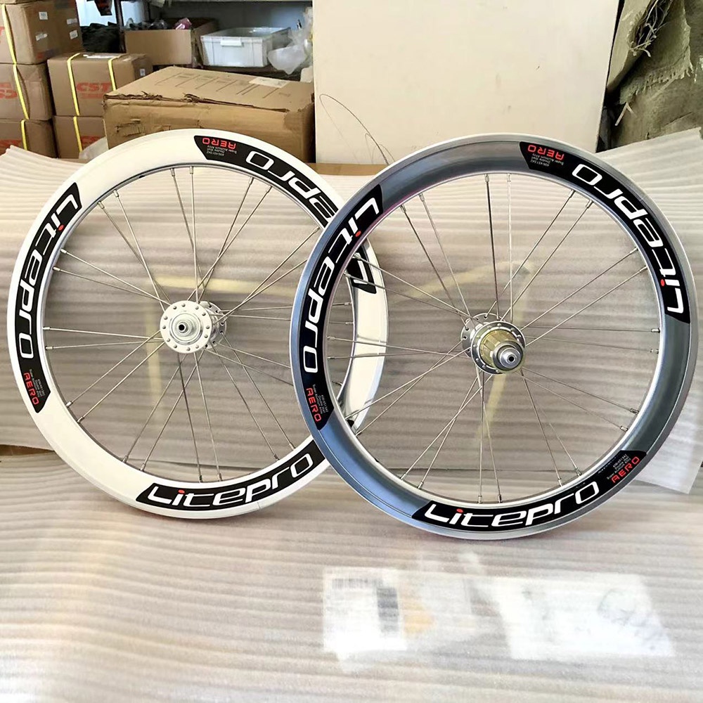 Litepro AERO Wheel 120 Sound Folding Bicycle Wheel 40mm Rim 406/451 ...