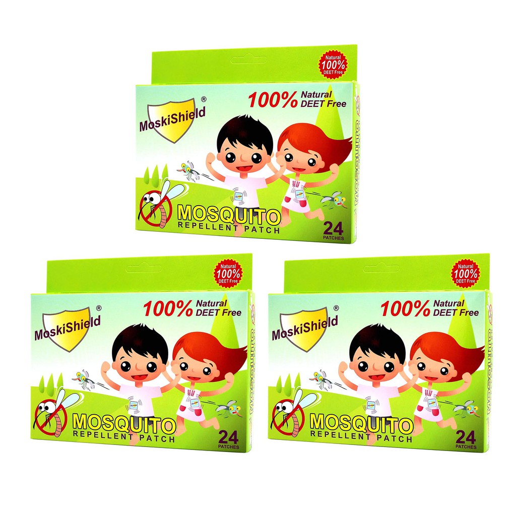 Moskishield Mosquito repellent stick on patch 3 boxes protection ...