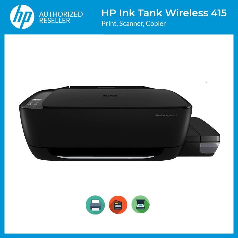 HP 415 Printer Scanner Copier or Xerox WiFi Wireless 3 in 1 Ink Tank ...