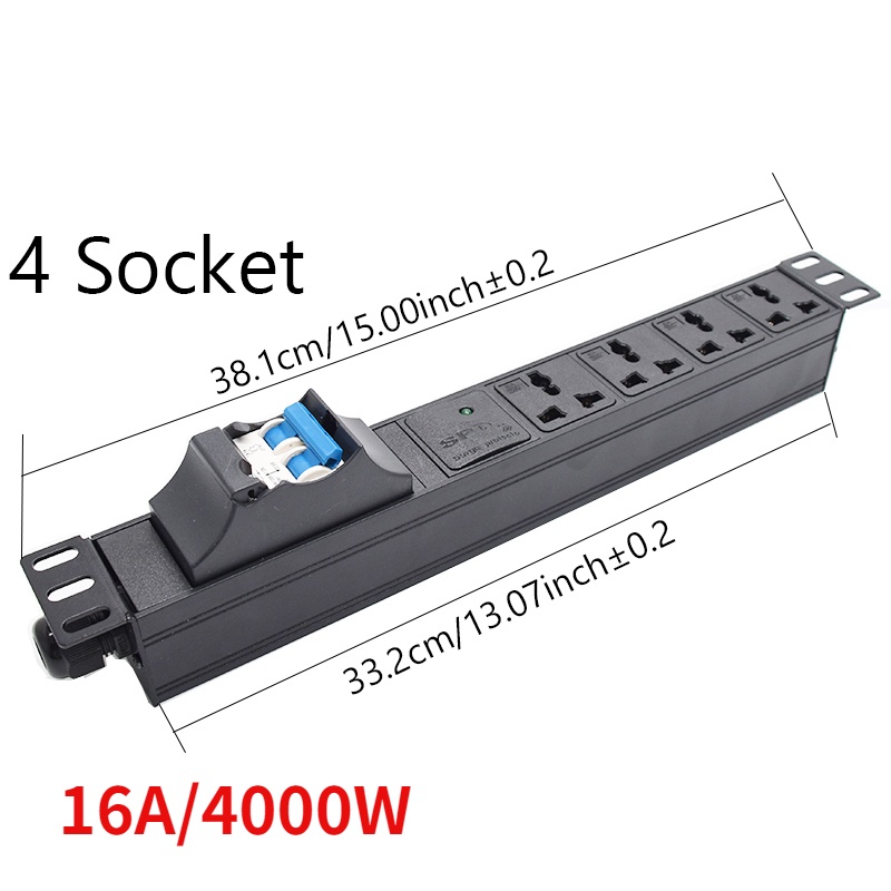 Server Rack Power Distribution Unit PDU Power Strip 2 - 9 Outlets with ...