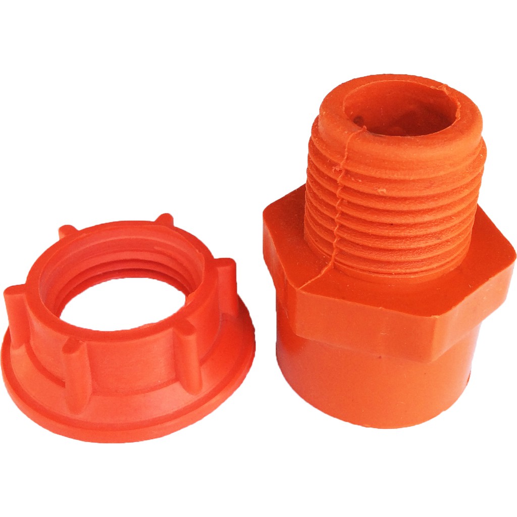Rosco Electrical PVC Male Threaded Adapter 1/2, 3/4, 1 (Orange Plastic ...