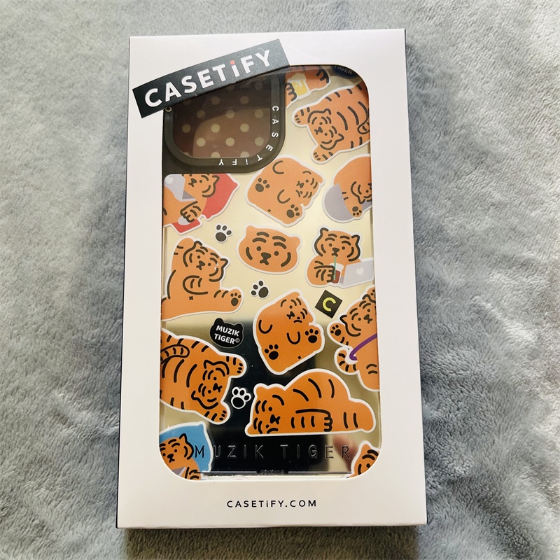 CASETiFY X MUZIK Tiger Label Casing Apple iPhone 7 8 Plus 7+ 8+ X XS XR ...