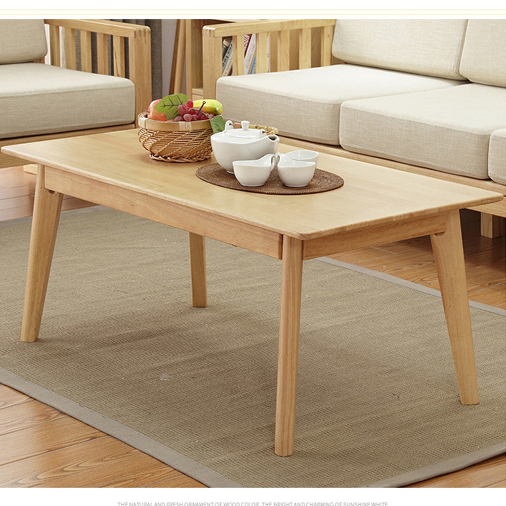 Kruzo NAGIT Nordic Wooden Coffee Table | Shopee Philippines