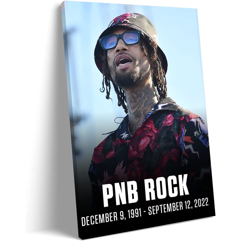PnB Rock Poster Canvas Print Wall Art American Rapper and Singer Poster ...