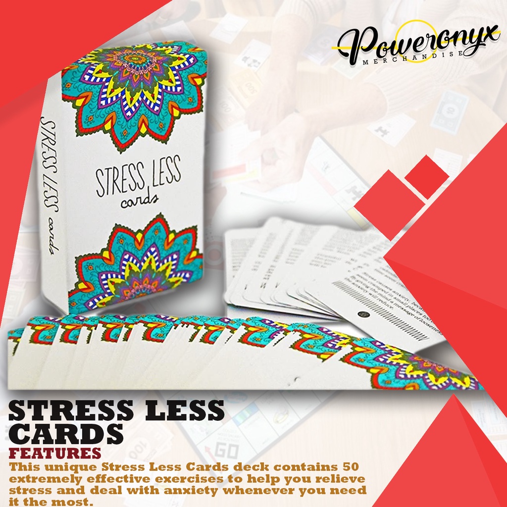 🇵🇭 Stress Less Cards - 50 Mindfulness & Meditation Exercises - Helps ...