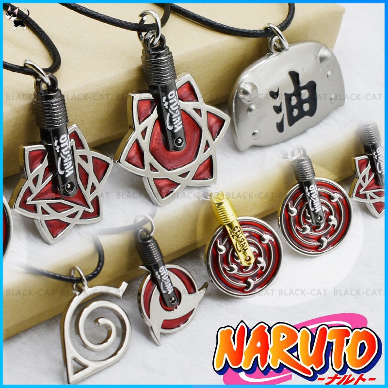 Anime Naruto Necklace Itachi Uchiha Akatsuki organization Pendants ...