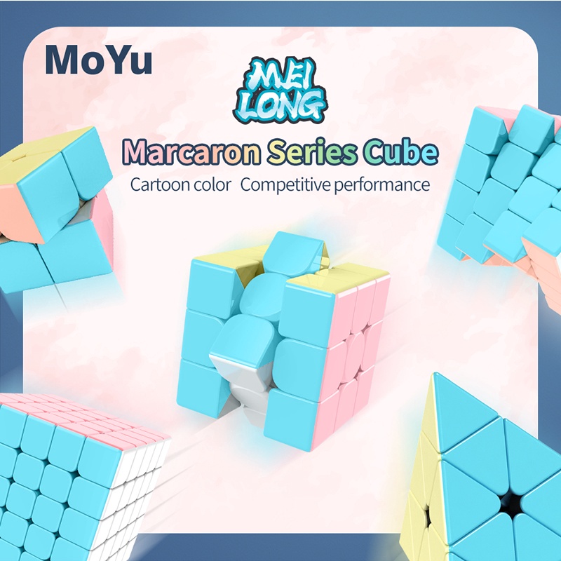 MoYu Macaron 3x3x3 2x2x2 4x4x4 5x5x5 Pyramid Speed Magic Cube ...