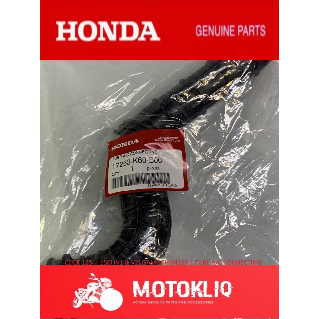MK - GENUINE HONDA CLICK 125i V2 | TUBE AIR CLEANER CONNECTING | PART#:17253-K60-B00 | Shopee ...