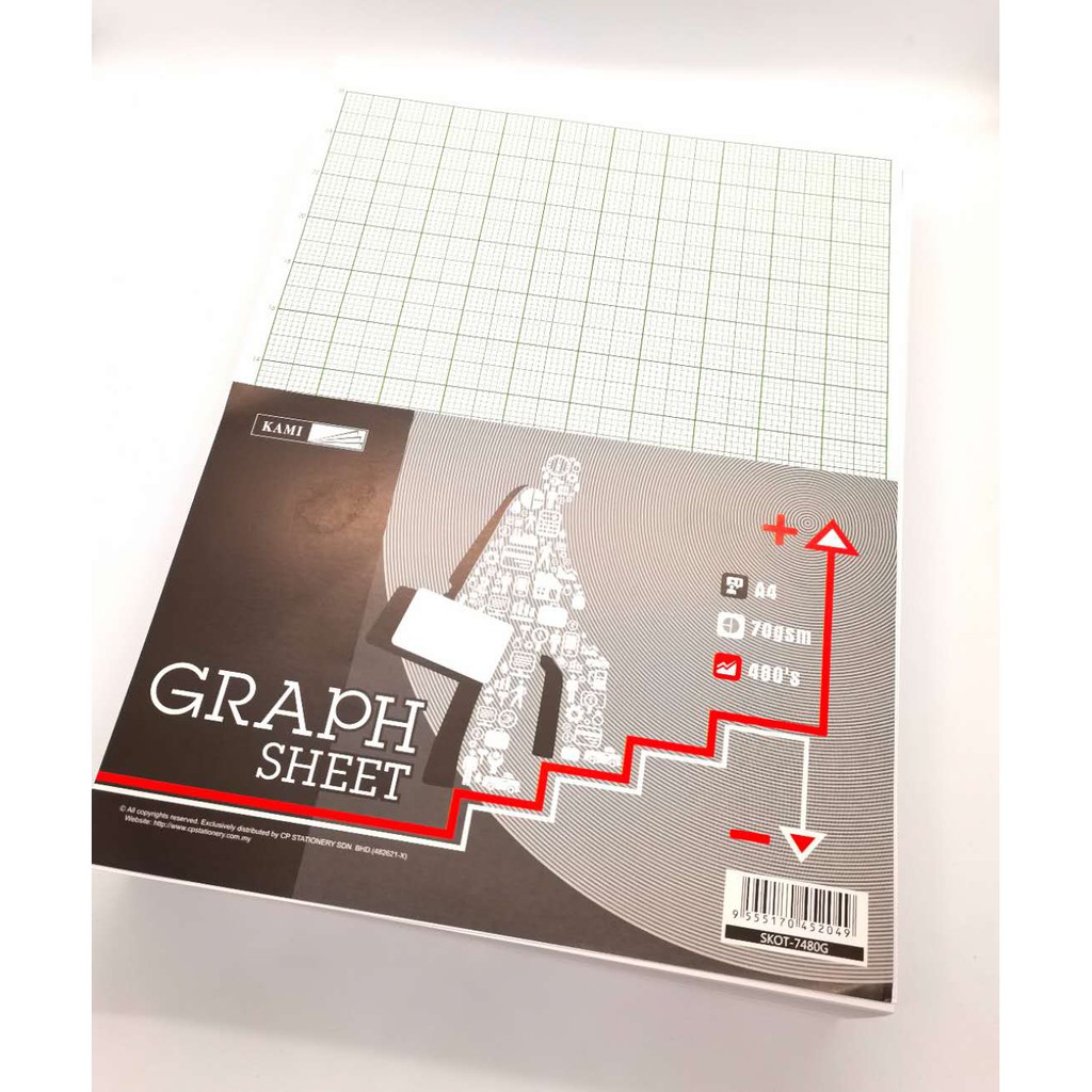 KAMI GRAPH SHEET PAPER 480'S 2MM SQUARE 20CM X 26CM | Shopee Philippines