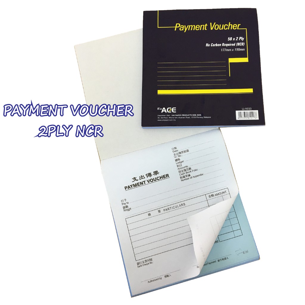 Payment Voucher Book 2ply NCR (50set) U-1033 | Shopee Philippines
