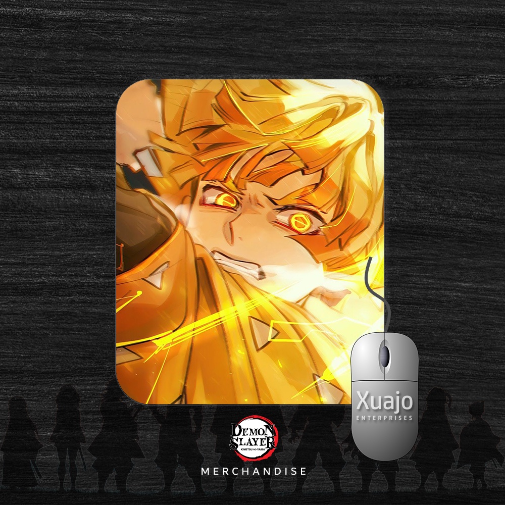 Demon Slayer Mouse Pad - Zenitsu Agatsuma - Kimetsu no Yaiba | Shopee ...