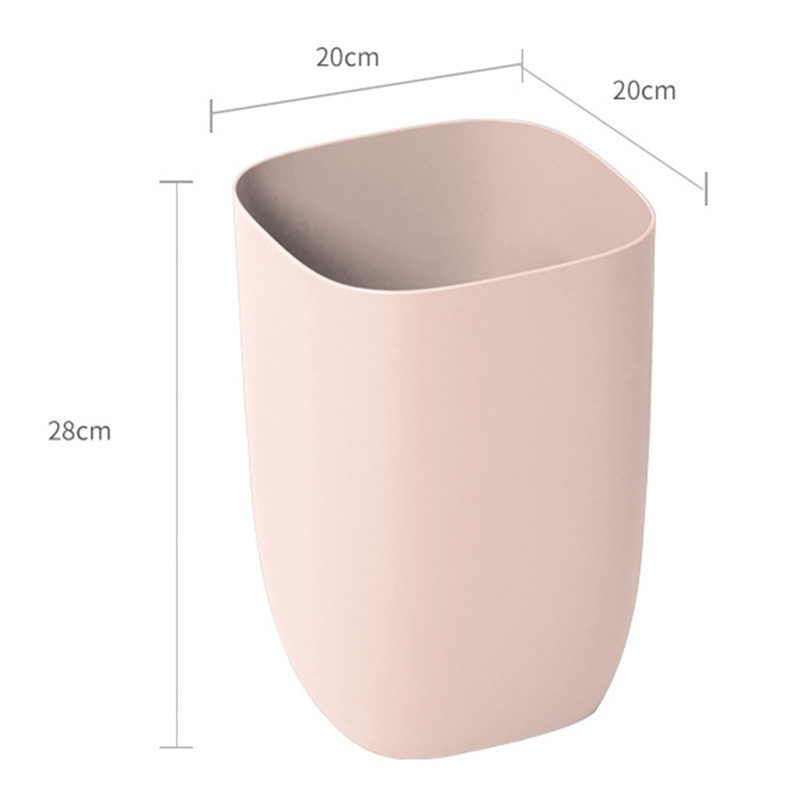 Bathroom Trash Bin Small Office Can Plastic Waste Paper Rubbish Bin ...