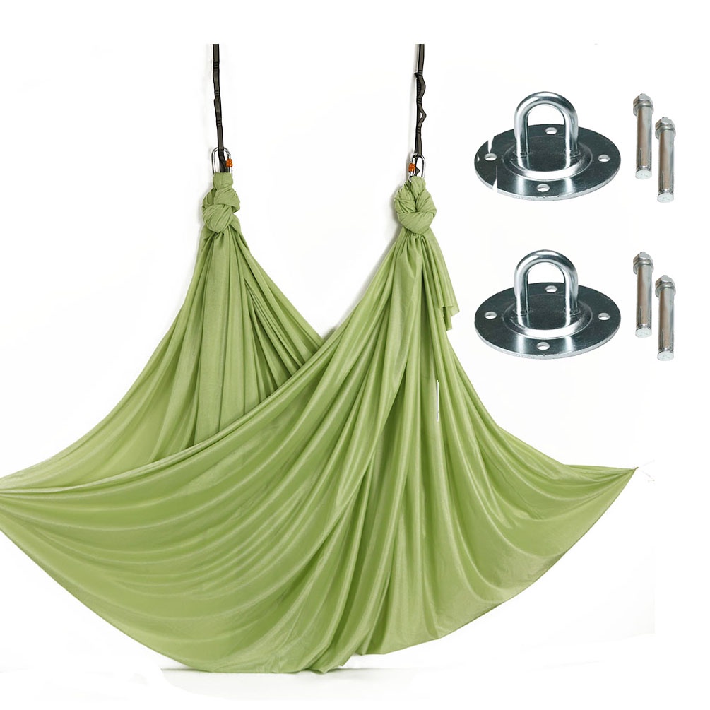 5m Complet Set Aerial Anti-gravity Yoga Hammock Pilates Swing ...