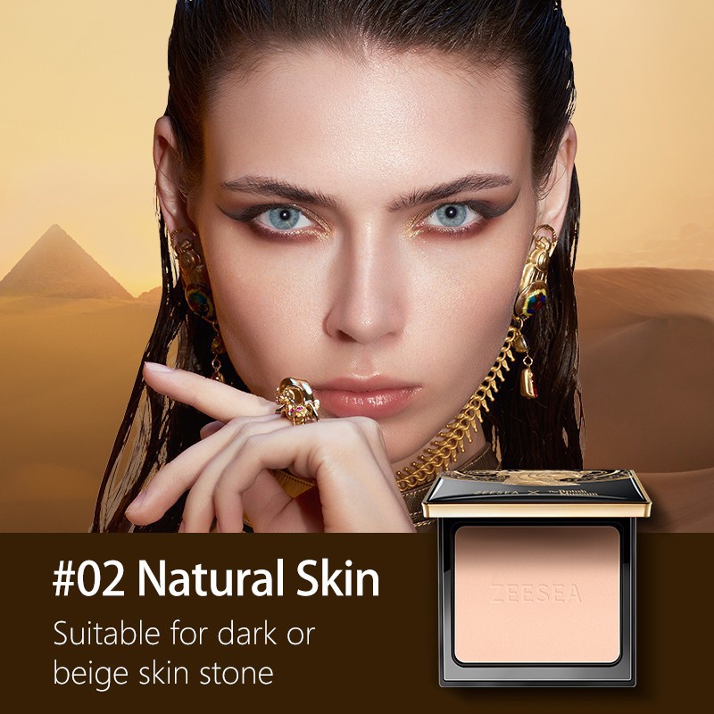 ZEESEA British Museum Face Powder Oil Control Waterproof Compact ...