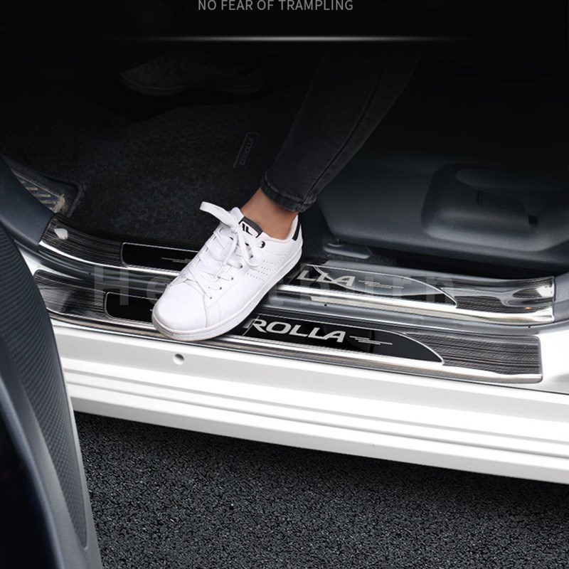 Toyota 12th Gen Corolla Altis 2020-2022 4 PCS Door Step Panel Threshold ...