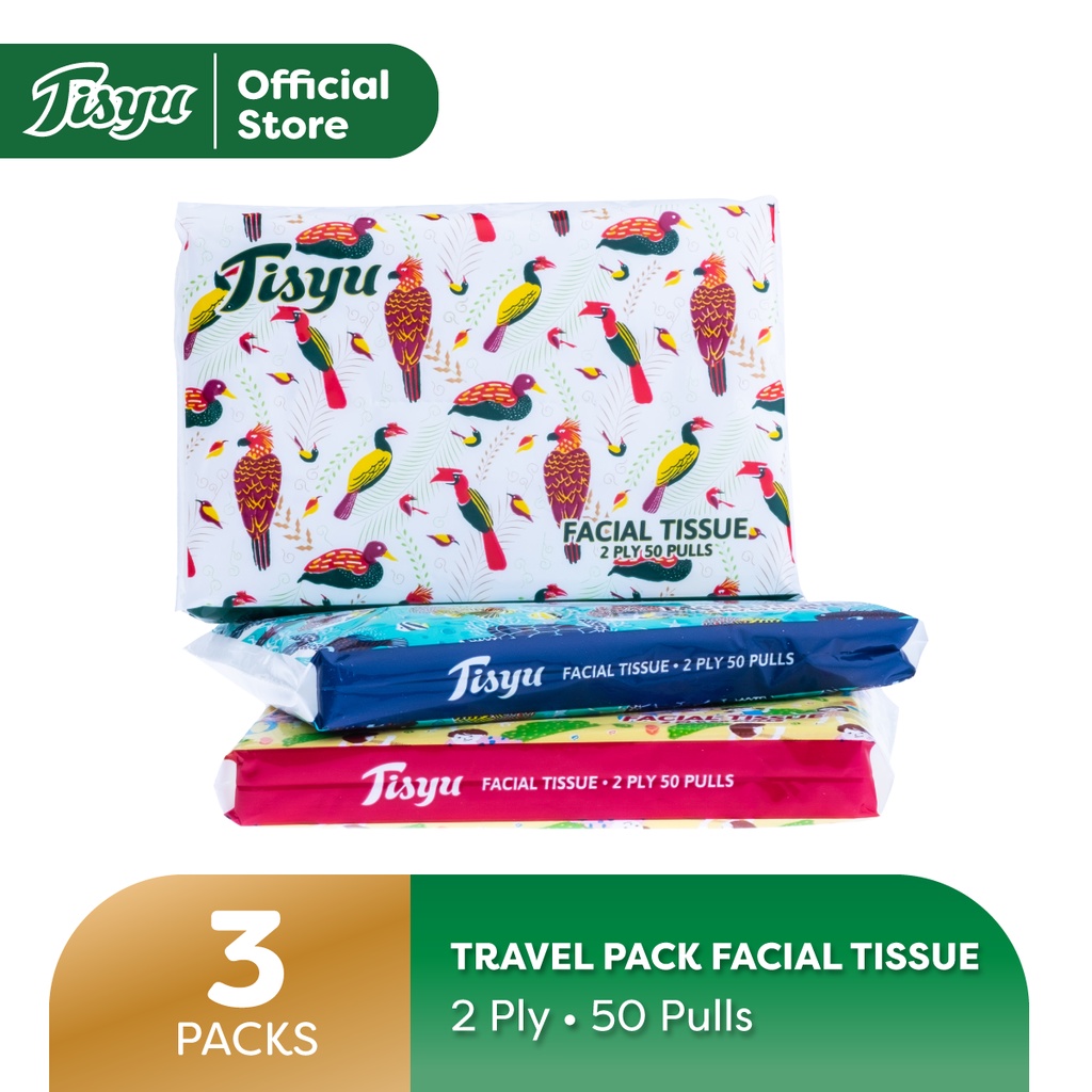 Tisyu Travel Facial Tissue (3 Packs) | Shopee Philippines