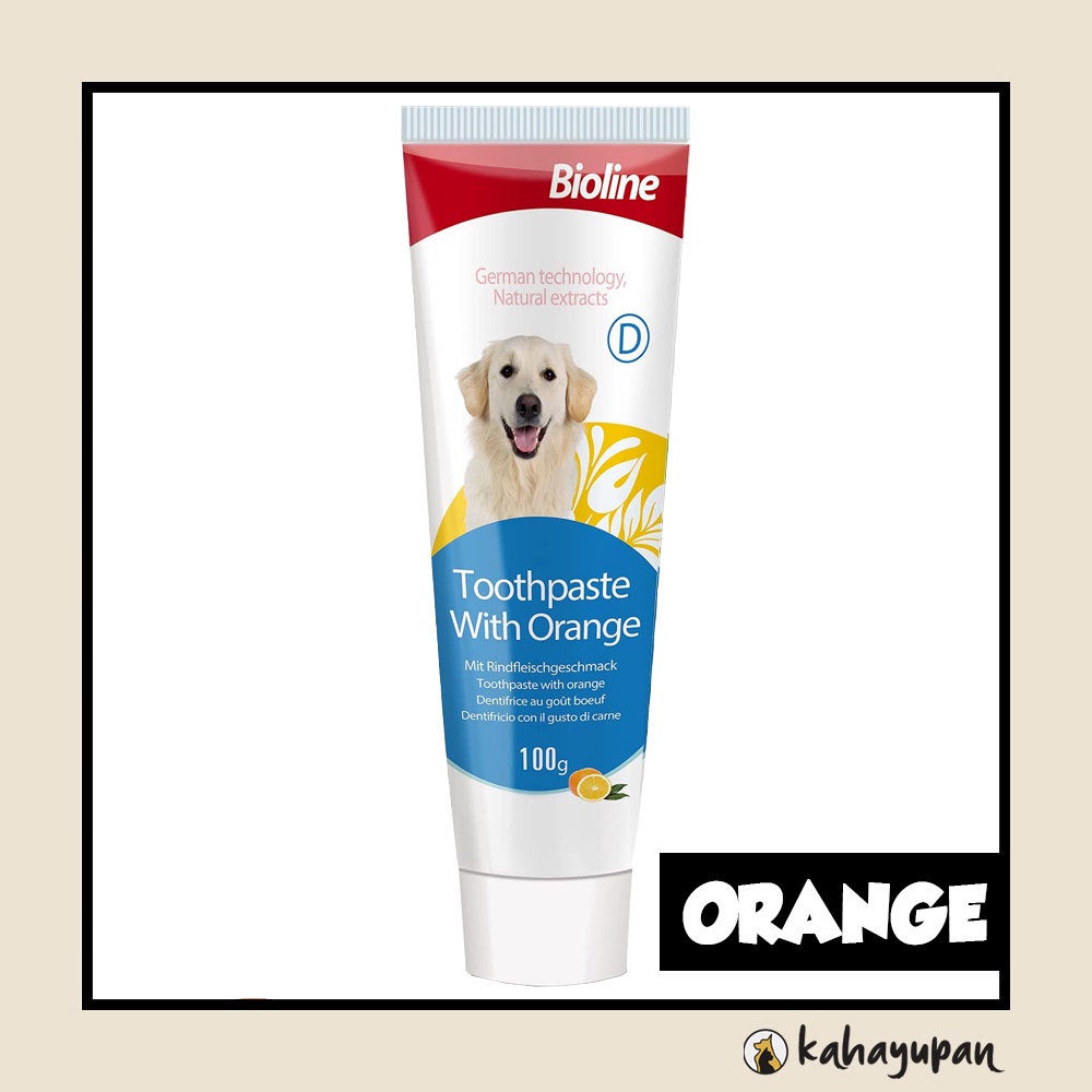 Bioline Pet Toothpaste Orange Flavor (100g) | Shopee Philippines
