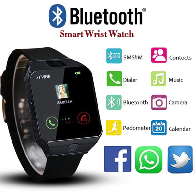 DZ09 Electronic Bluetooth Smart Watch Support TF Sim Card With Camera ...