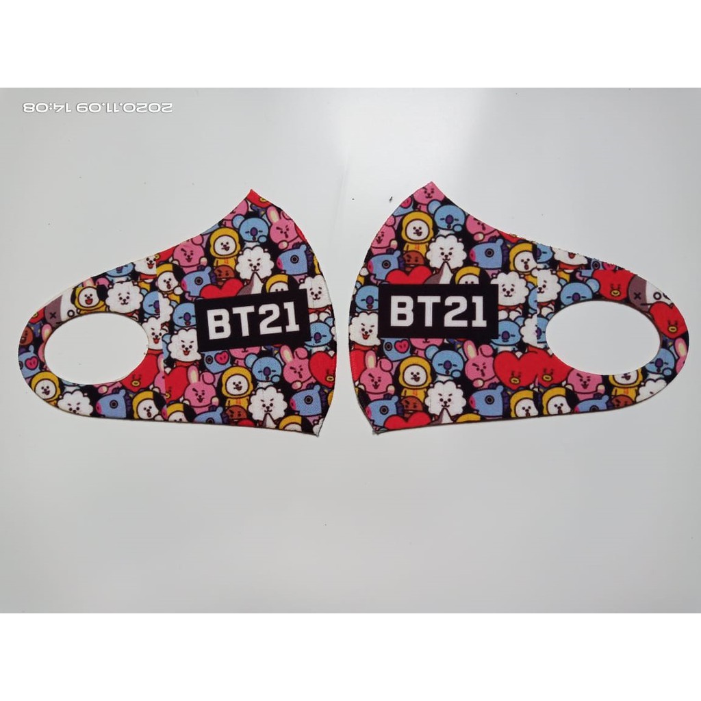 Bt21 scuba mask full print bts scuba mask kpop scuba mask plain mouth ...