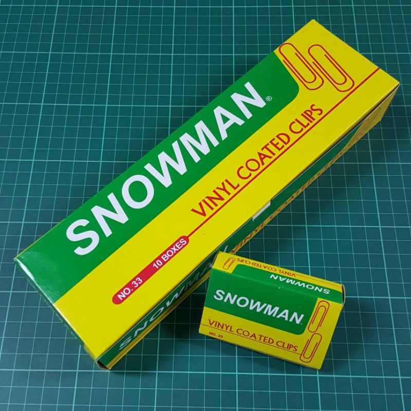 * WHOLESALE ONLY * Snowman Vinyl Coated Plastic No. 33 Small Paper ...
