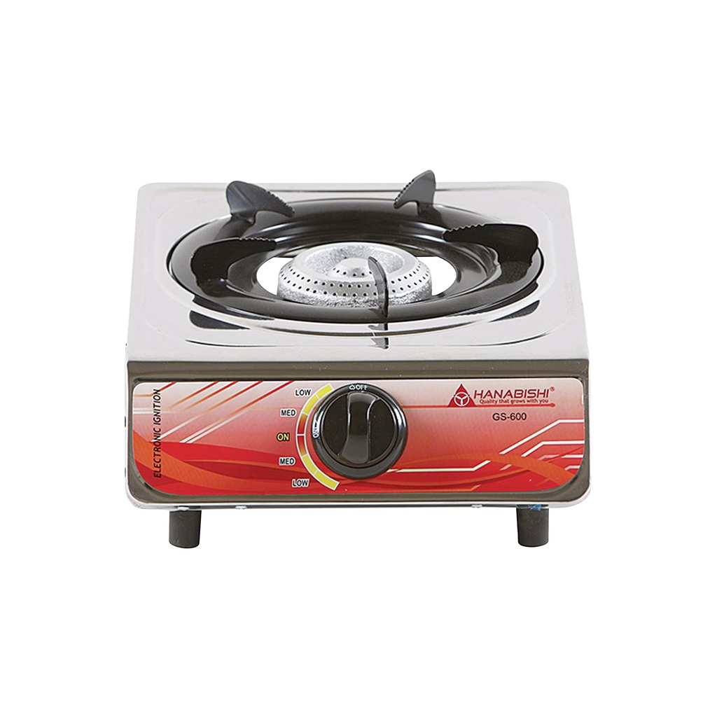 Hanabishi Stainless Top Single Burner Gas Stove GS600 Single Jet system ...