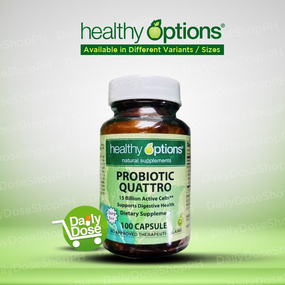 Healthy Options Probiotic Quattro 15 Billion active cells 50 / 100 ...