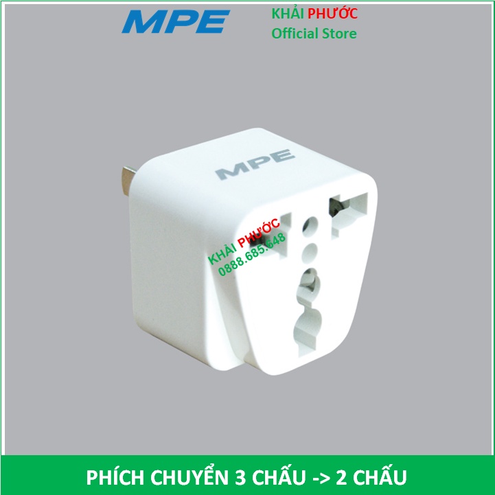 Plug converts 3-pin pin to 2-pin TRAVEL SOCKET WITH FLAT PLUG - ROUND ...