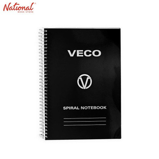 Veco Spiral Notebook 685 80s Black with Plastic National Book Store ...