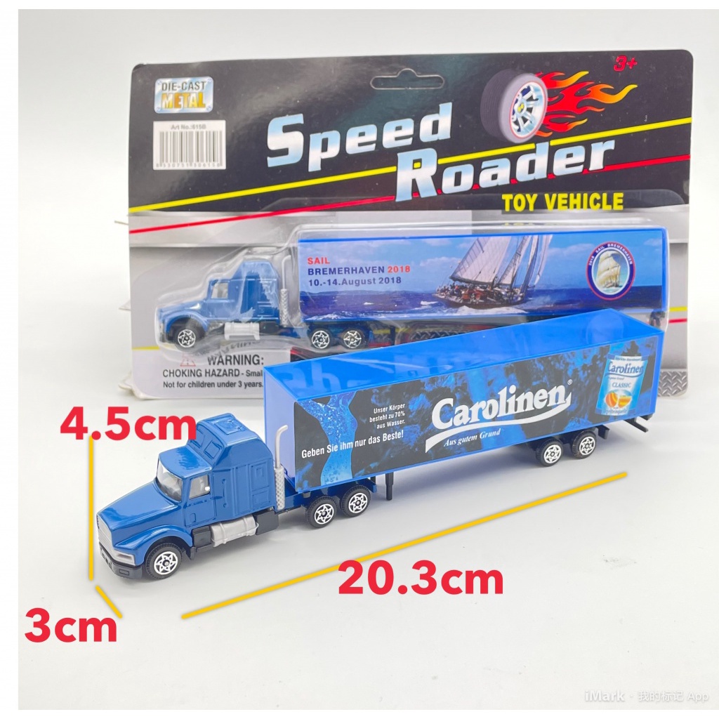 Trailer truck 1/87 Mobil 1 Carlsberg speed roader toy vehicle San ...