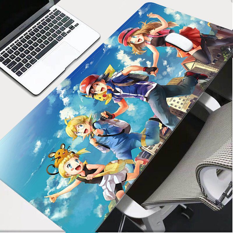 BANDAI Pokemon Anime Mouse Pad Gaming Keyboard Mousepad Big Computer ...