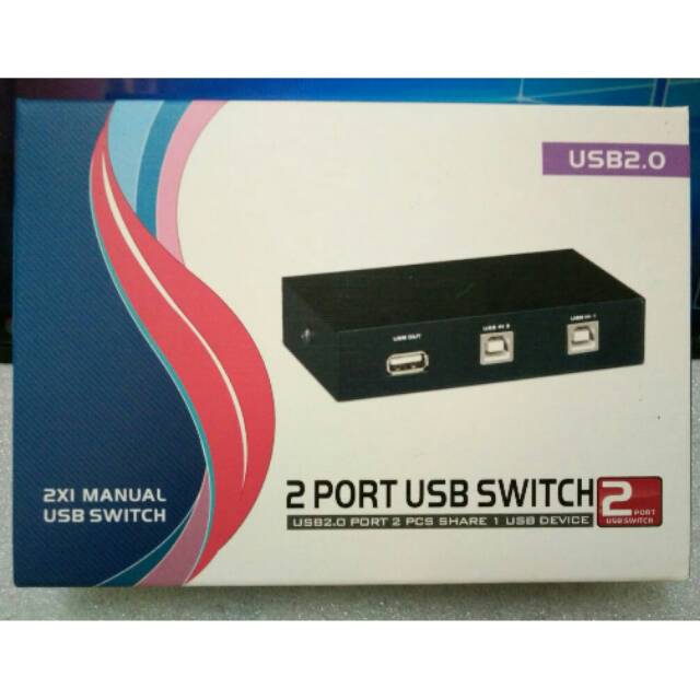 Usb SWITCH 2port/MANUAL SWITCH PRINTER 2port/DATA SWITCH | Shopee ...