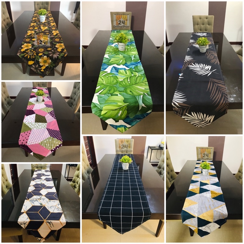 Table Runner with quality - 4seater - 6seater - 8seater | Shopee ...