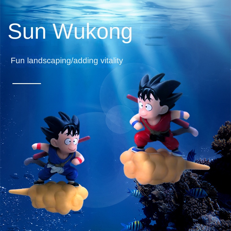 Sun Wukong Aquarium Decorations Landscape Fish Tank Seven Dragon Balls ...
