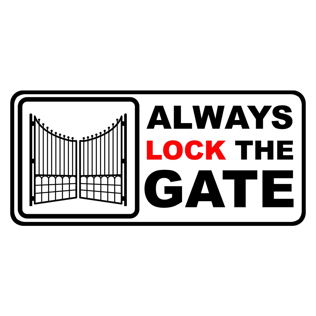 ALWAYS CLOSE THE DOOR / GATE PVC SIGN BOARD | Shopee Philippines