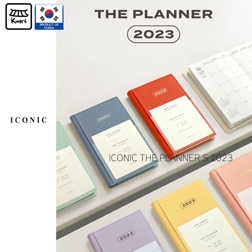 [Korean Planner] ICONIC THE PLANNER S 2023 Scheduler & Planner Monthly ...