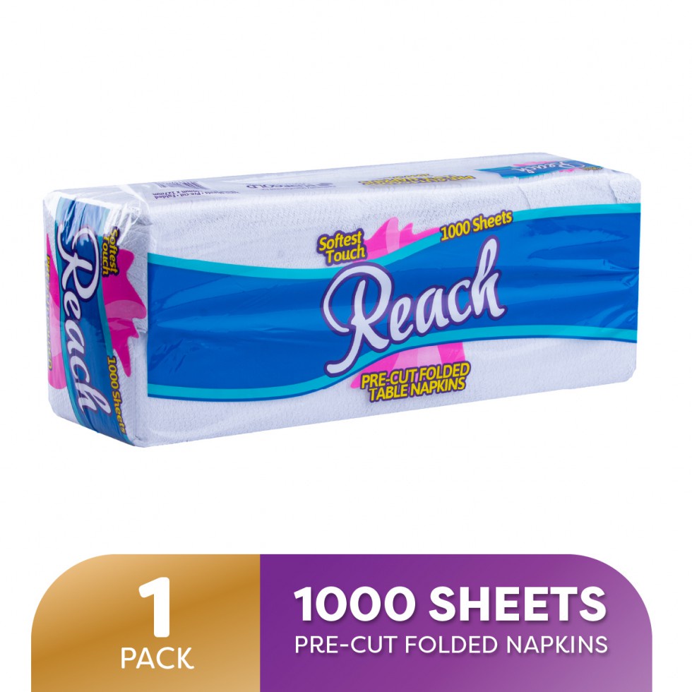 Reach Table Napkin Precut Folded 1000 Sheet | Shopee Philippines