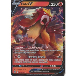 Entei V - 22/172 - Ultra Rare Sword & Shield: Brilliant Stars Singles ...