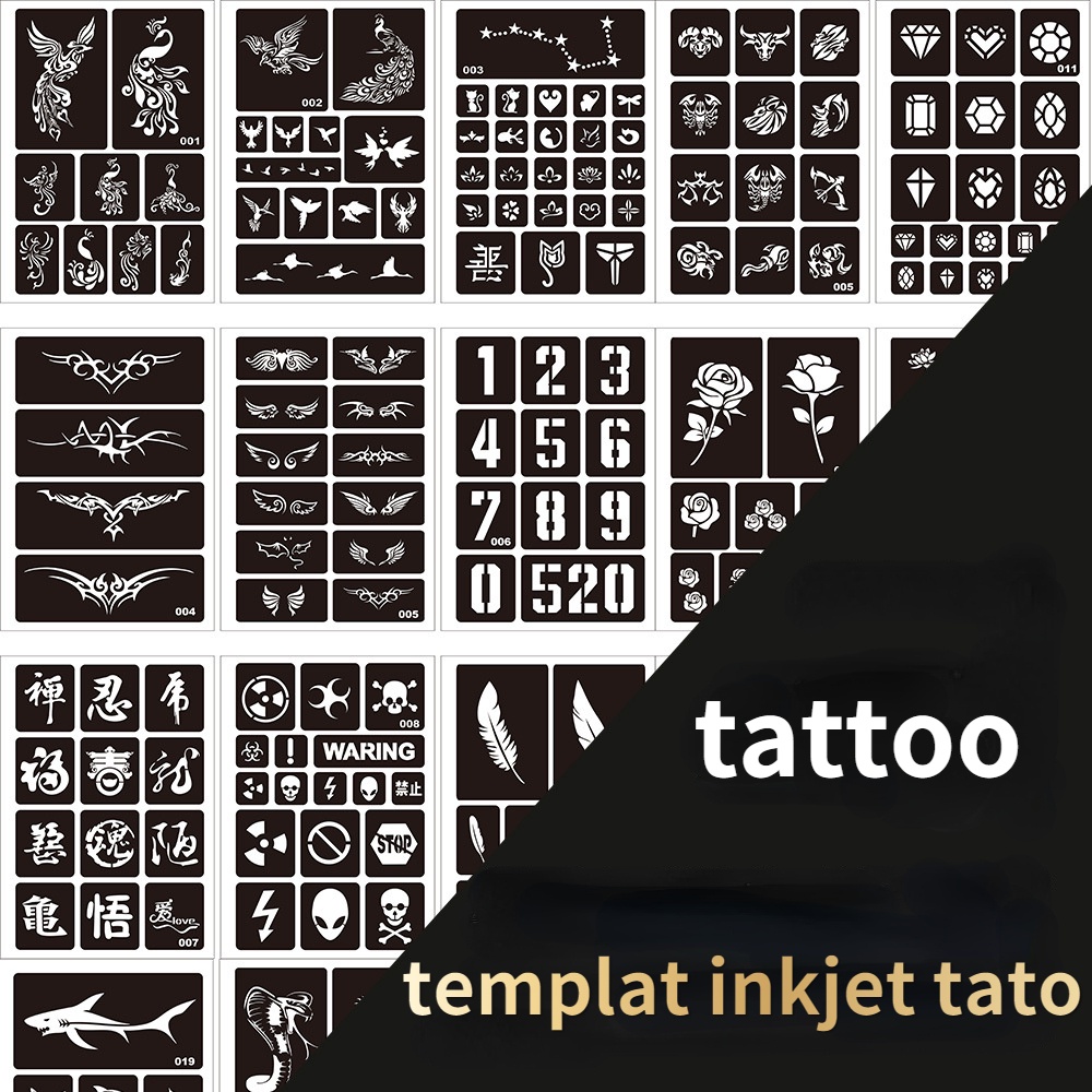 【24 Hour delivery】Halal Henna Tattoo Stickers 500+ Unique Design ...