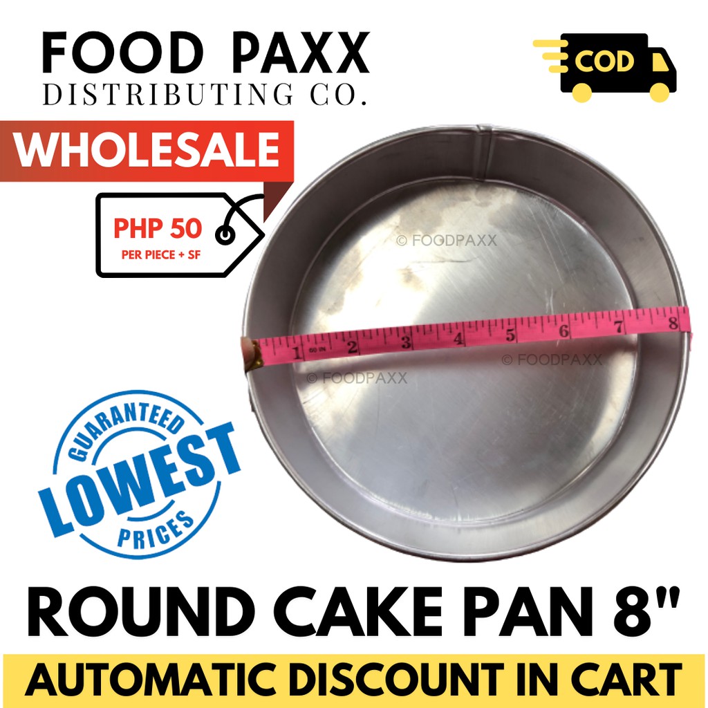 8-Inch Round Cake Pan – Metal Baking Molder for Cakes & Pastries ...