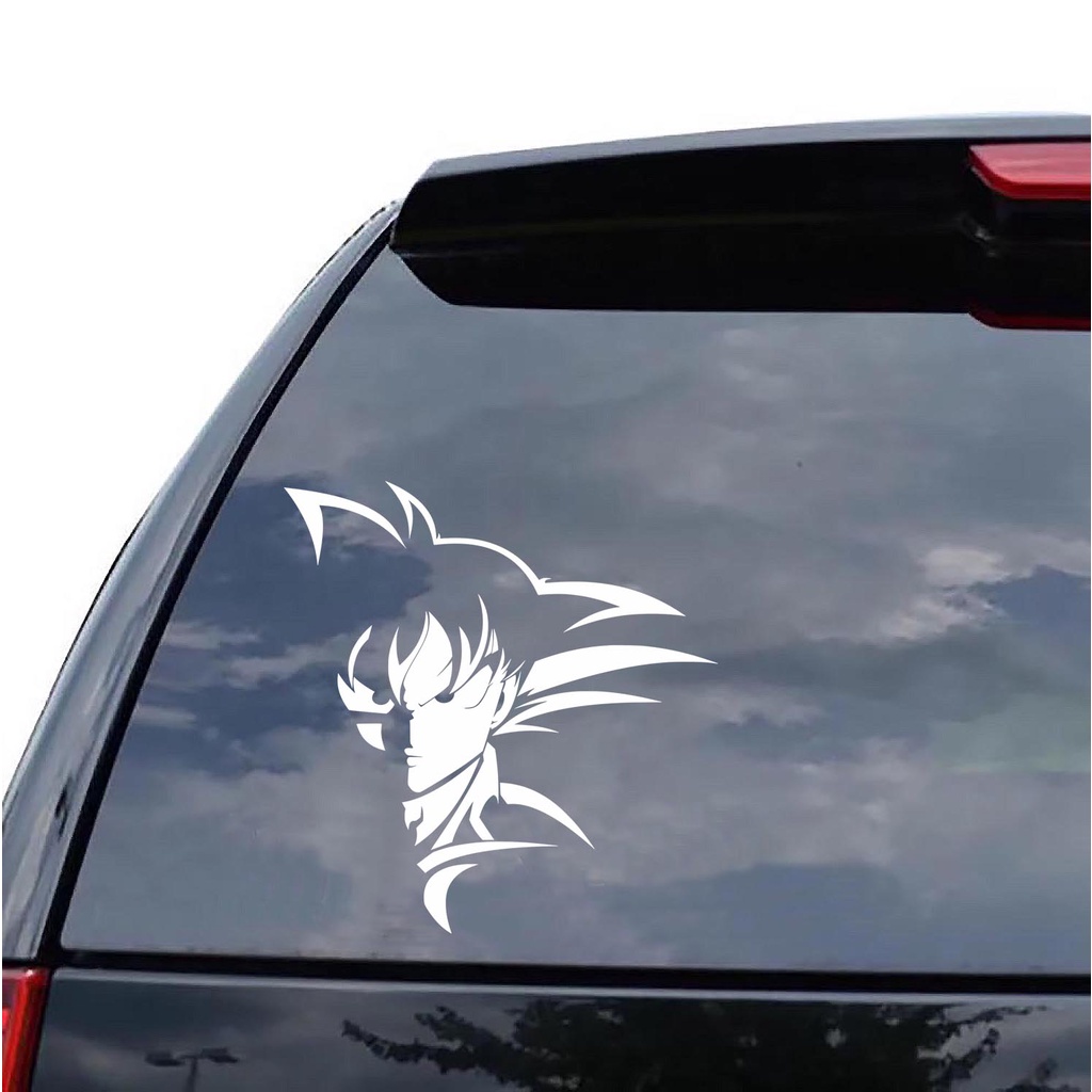 Goku Dragon Ball Face Reflective Vinyl Cutting Car Sticker | Shopee ...