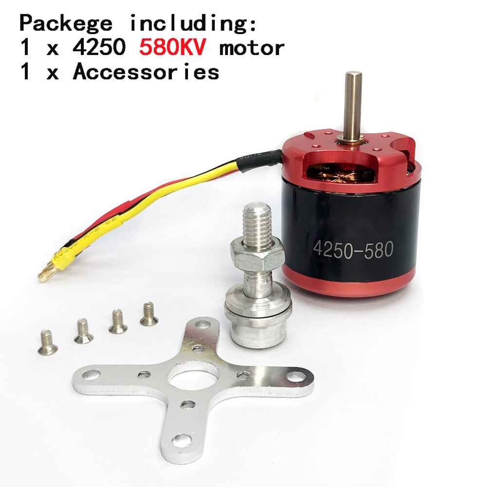 4250 580KV 1000KV 4S Brushless Motor 80A ESC for FMS 1400mm Bf 109 Fw ...