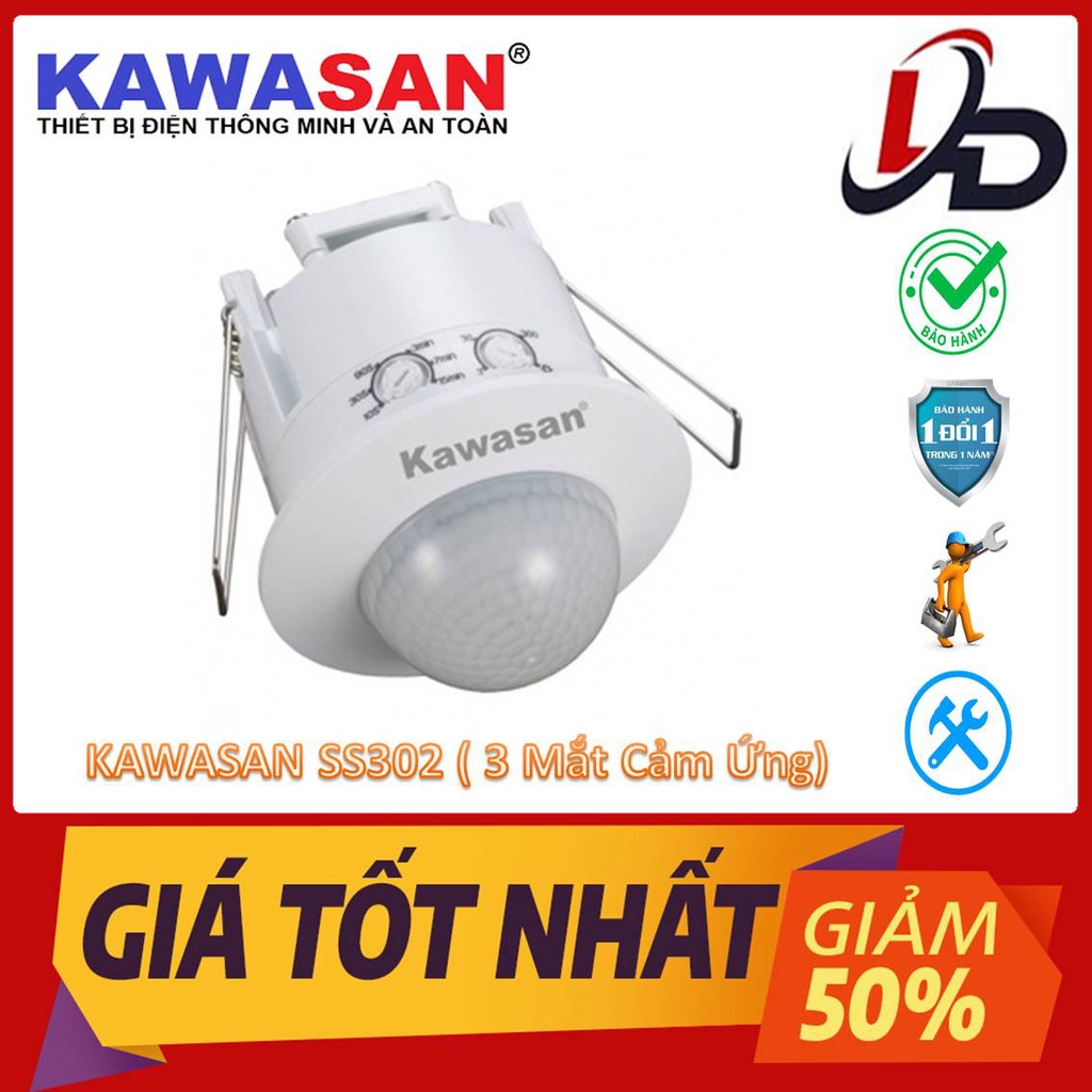 Kawasan SS302 Ceiling Infrared Motion Sensor Switch (3 Touch Eyes ...