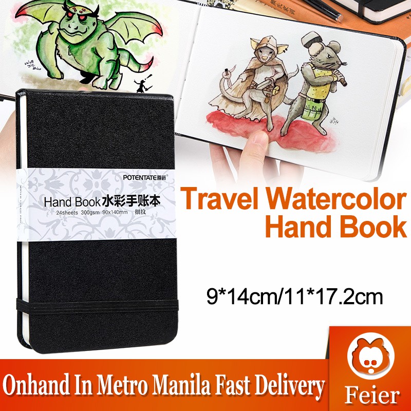 【Manila Shipping】100% Cotton Watercolor Sketchbook 300g/m2 Water Color ...