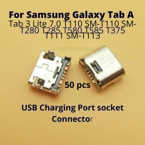 50 Pcs Charging Port 7 Pin For Samsung Galaxy Tab 3 Lite 7.0 T110 SM ...