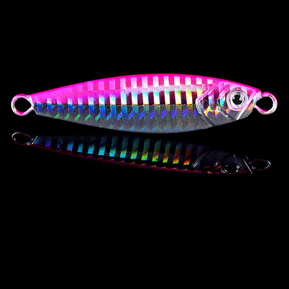 Jigging Hook Spinner Bait 7g/10g/15g/20g/30g Laser Metal Jig Umpan Casting Spoon Fishing Lure ...